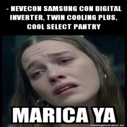 Meme Personalizado - - Nevecon Samsung con Digital Inverter, Twin ...