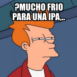 Meme Futurama Fry - ?mucho frio para una ipa,.. - 31504273