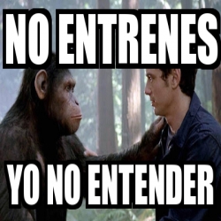 Meme Personalizado - No entrenes Yo no entender - 31512567