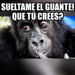 Meme Personalizado - Sueltame el guante! que tÃº crees? - 31516194