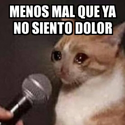 Meme Personalizado - Menos mal que ya no siento dolor - 31520781