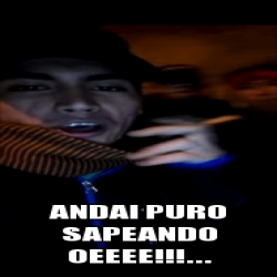 Meme Personalizado - andai puro sapeando oeeee!!!... - 31529668