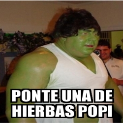 Meme Personalizado - Ponte una de hierbas popi - 31529770