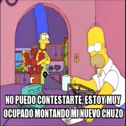 Meme Personalizado - No puedo contestarte, estoy muy ocupado montando ...