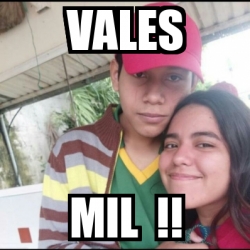 Meme Personalizado - Vales Mil !! - 31537879