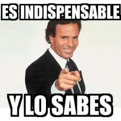 Meme Personalizado - es indispensable y lo sabes - 31538182