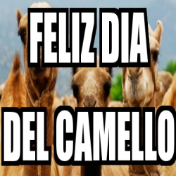 Meme Personalizado - feliz dia del camello - 31565232
