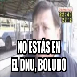 Meme Personalizado - No estÃ¡s en el Dnu, boludo - 31577049