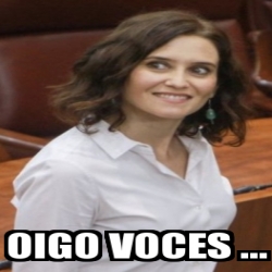 Meme Personalizado - Oigo voces ... - 31593779