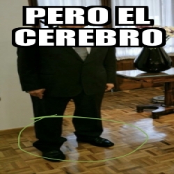 Meme Personalizado - Pero el cerebro - 31635423