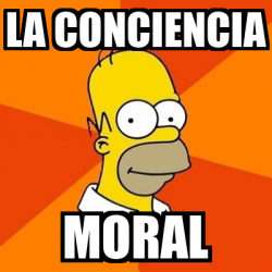 Meme Homer - La conciencia moral - 31697359