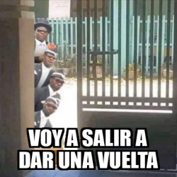 Meme Personalizado - Voy a salir a dar una vuelta - 31709862