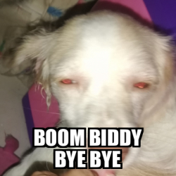 Meme Personalizado - Boom biddy bye bye - 31720624