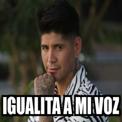 Meme Personalizado - Igualita a mi voz - 31746858