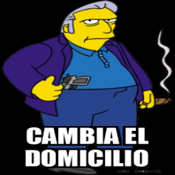 Meme Personalizado - Cambia el domicilio - 31761908
