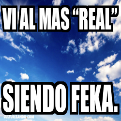 Meme Personalizado - Vi al mas “REAL” siendo FEKA. - 31772498