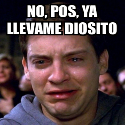 Meme Personalizado - no, pos, ya llevame diosito - 31779574