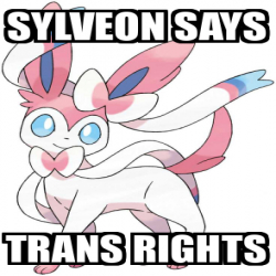 Meme Personalizado - Sylveon says Trans rights - 31788556