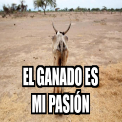 Meme Personalizado - El ganado es mi pasión - 31823392