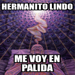 Meme Personalizado - hermanito lindo me voy en palida - 31829864
