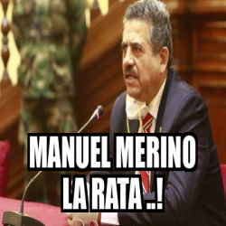 Meme Personalizado - MANUEL MERINO LA RATA ..! - 31834514