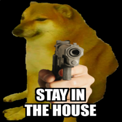 Meme Personalizado - Stay in the house - 31853413