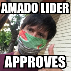 Meme Personalizado - amado lider approves - 31872353