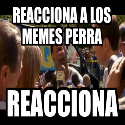Meme Personalizado - Reacciona a los memes perra Reacciona - 31883383