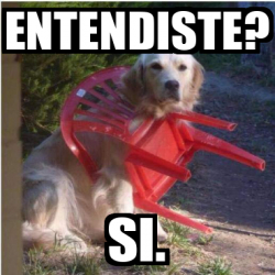 Meme Personalizado - Entendiste? Si. - 31932181