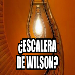 Meme Personalizado - ¿escalera de wilson? - 31945448