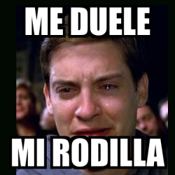 Meme crying peter parker - Me duele Mi rodilla - 31961988