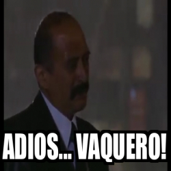 Meme Personalizado - Adios... Vaquero! - 31968738