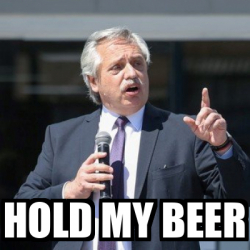 Meme Personalizado - HOLD MY BEER - 31970833