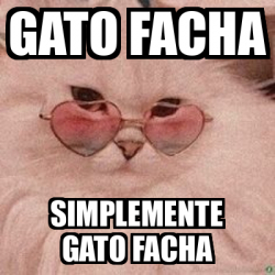 Meme Personalizado - Gato facha simplemente gato facha - 32008183