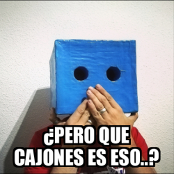 Meme Personalizado - ¿Pero que cajones es eso..? - 32121237