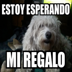 Meme Personalizado - estoy esperando mi regalo - 32144569