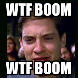 Meme crying peter parker - wtf boom wtf boom - 32167330
