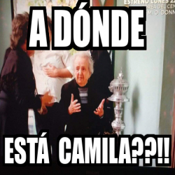 Meme Personalizado - A dónde está Camila??!! - 32178634