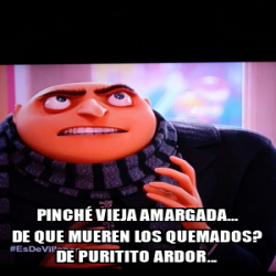 Meme Personalizado - Pinché vieja amargada... de que mueren los ...