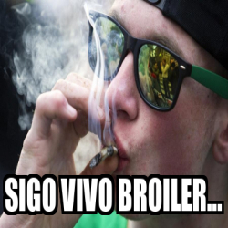 Meme Personalizado - sigo vivo broiler... - 32191807