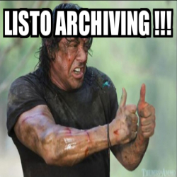 Meme Personalizado - LISTO ARCHIVING !!! - 32194602