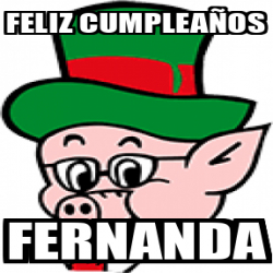 Meme Personalizado - FELIZ CUMPLEAÑOS FERNANDA - 32215840