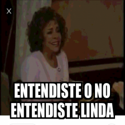 Meme Personalizado - Entendiste o no entendiste linda - 32219007