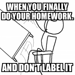 Meme Desk Flip Rage Guy - when you finally do your homework. and don't ...