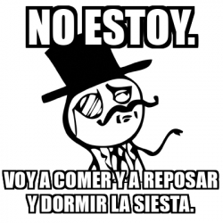 Meme Feel Like A Sir - No estoy. Voy a comer y a reposar y dormir la ...