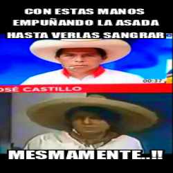 Meme Personalizado - Con estas manos empuñando la asada hasta verlas ...