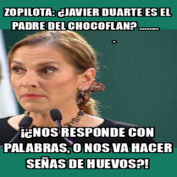 Meme Personalizado - zopilota: ¿javier duarte es el padre del chocoflan ...