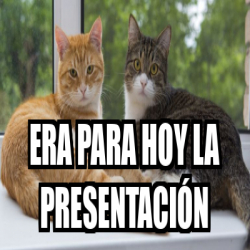 Meme Personalizado - era para hoy la presentación - 32297572