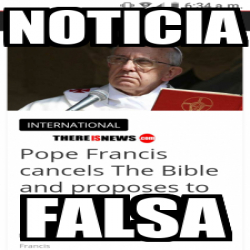 Meme Personalizado - NOTICIA FALSA - 32034632