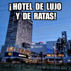 Meme Personalizado - ¡ Hotel de lujo y de ratas! - 32039331